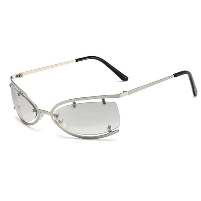 [ Kitty Su ] Geometric Techno Sunglasses | Project Shades