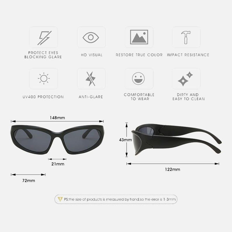 [ Matrix ] Wraparound y2k sunglasses – projectshades